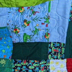 Handcrafted Frog Patchwork Lap/throw Quilt - Etsy
