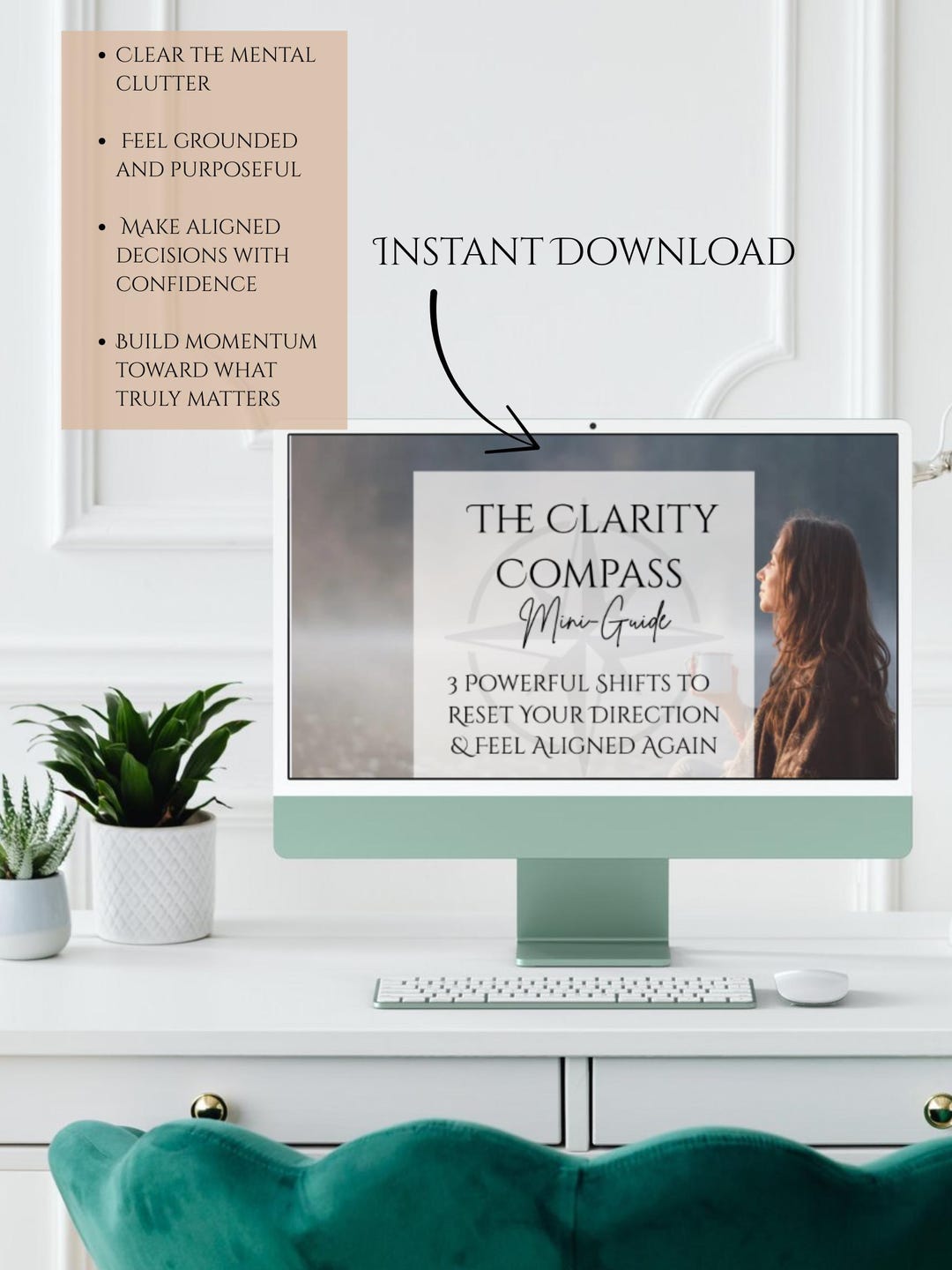 Clarity Compass Guide | Digital Mindset Workbook for Women in ...