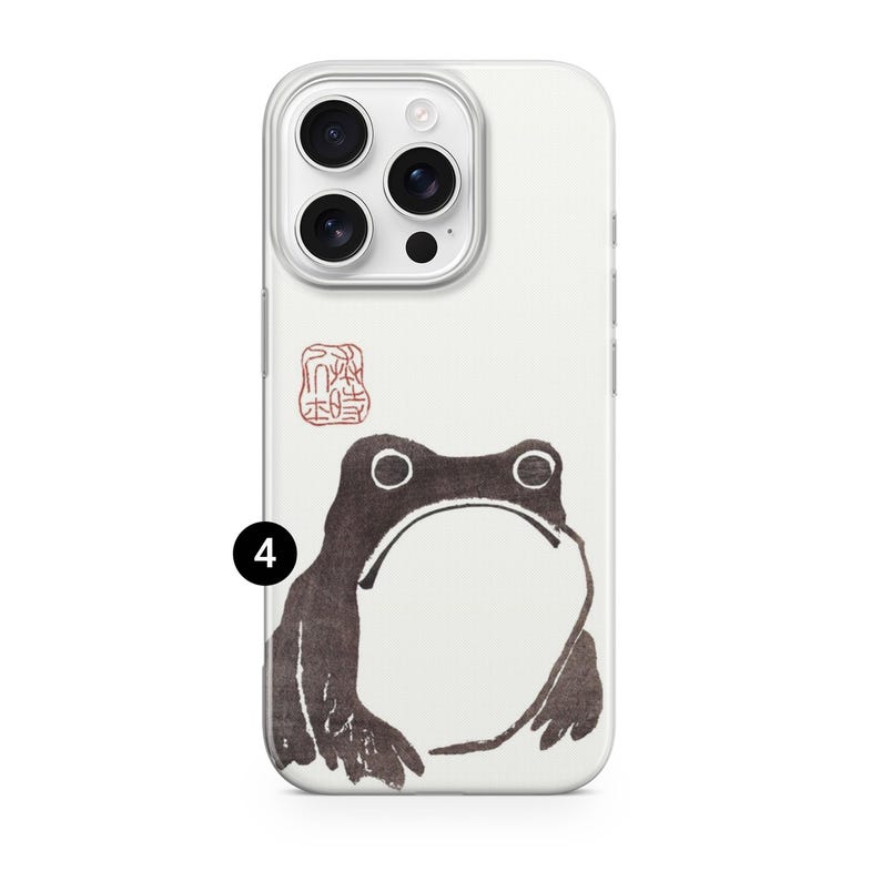 Capa para celular com estampa do Sapo Rabugento, arte de Matsumoto Hoji ...