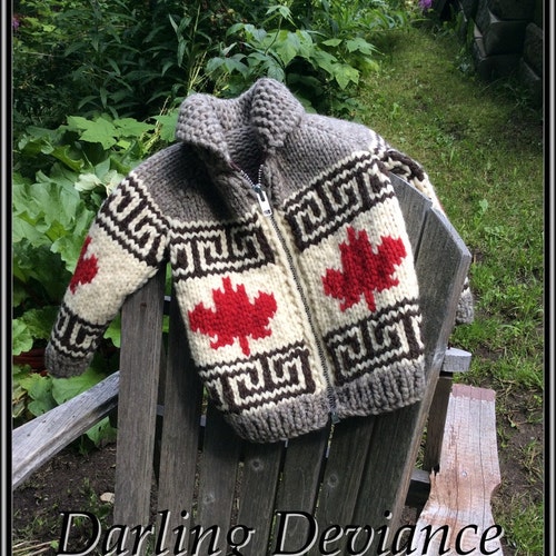 Pattern Oh Canada Maple Leaf Vintage Canadian Style Sweater - Etsy Canada