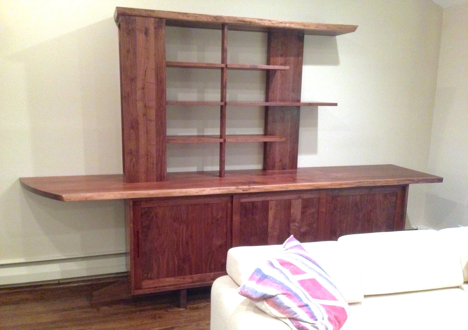 Natural Edge Walnut Storage Cabinet - Etsy