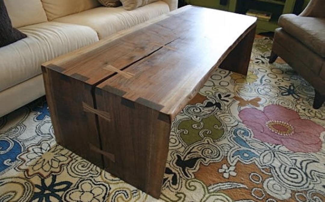 Natural Edge Coffee Table. - Etsy