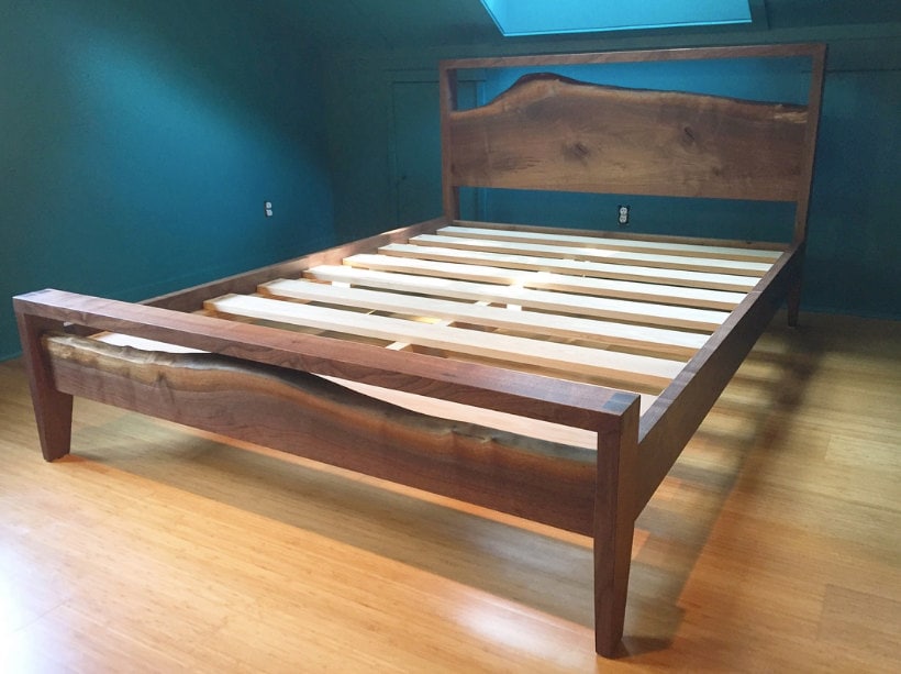 Natural Edge Walnut Bed - Etsy