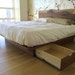 Platform Storage Bed With Live Edge Headboard - Etsy