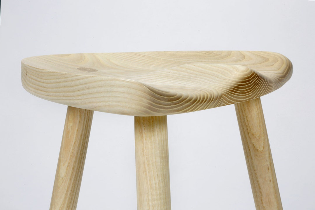 Milking Stool in White Ash - Etsy