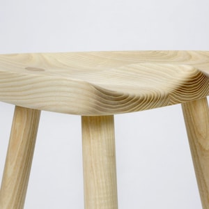Milking Stool in White Ash - Etsy