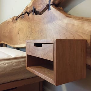 Platform Storage Bed With Live Edge Headboard - Etsy