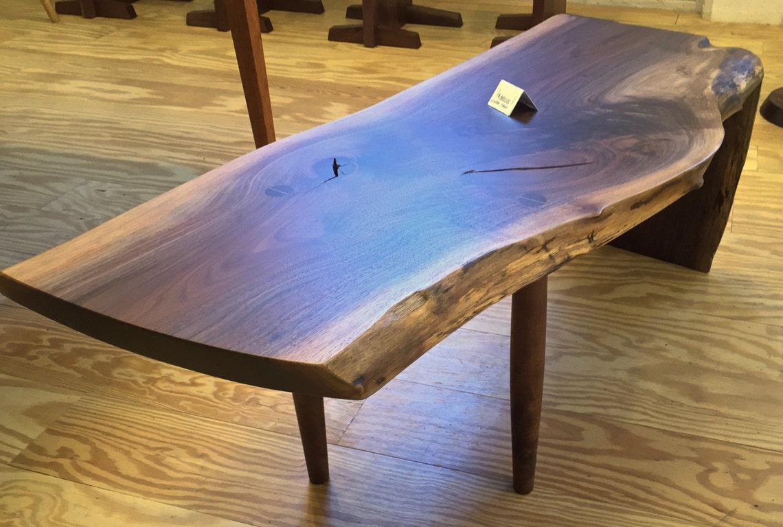 Natural Edge Coffee Table. - Etsy