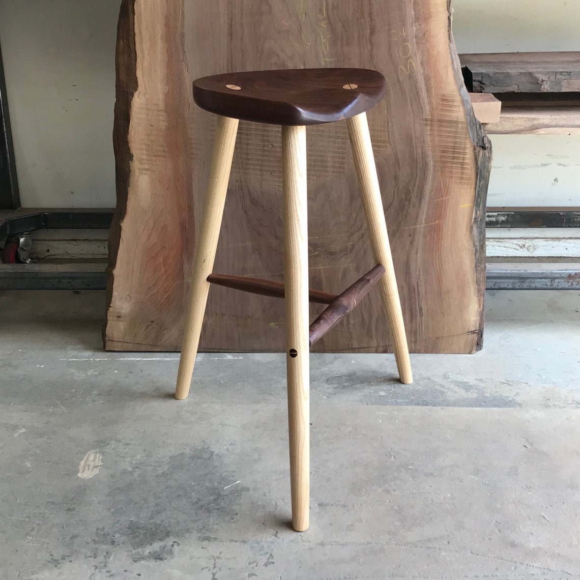 Stool Made in Sustainably Sourced Black Walnut. - Etsy