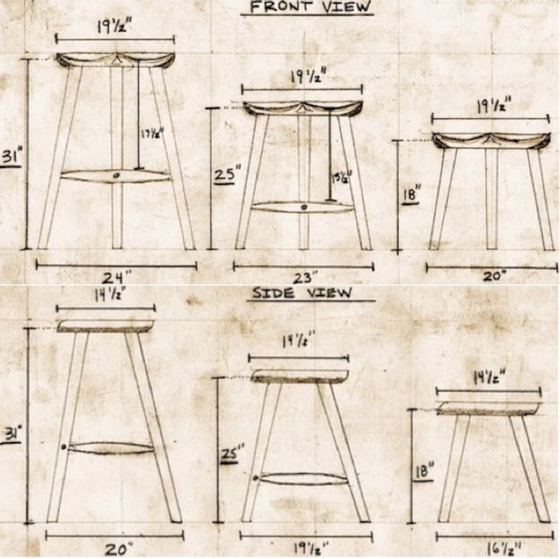 Stool Made in Sustainably Sourced Black Walnut. - Etsy