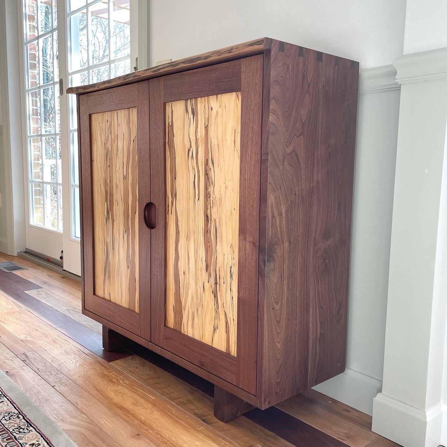 Spalted Maple and Walnut Storage Cabinet - Etsy