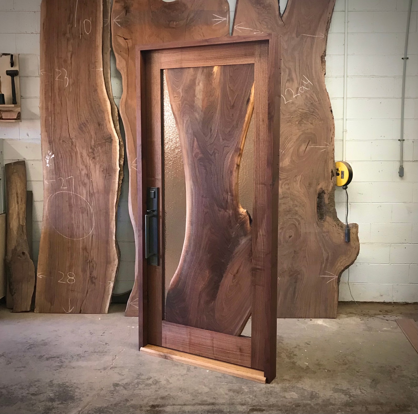 Live Edge Walnut Entry Door - Etsy