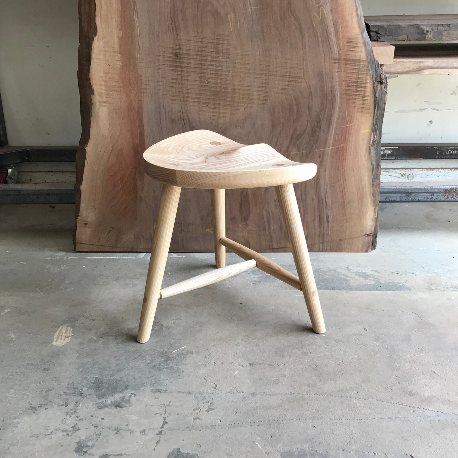 Ash Three Leg Milking Stool - Etsy