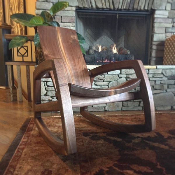 Oak Rocking Chair - Etsy
