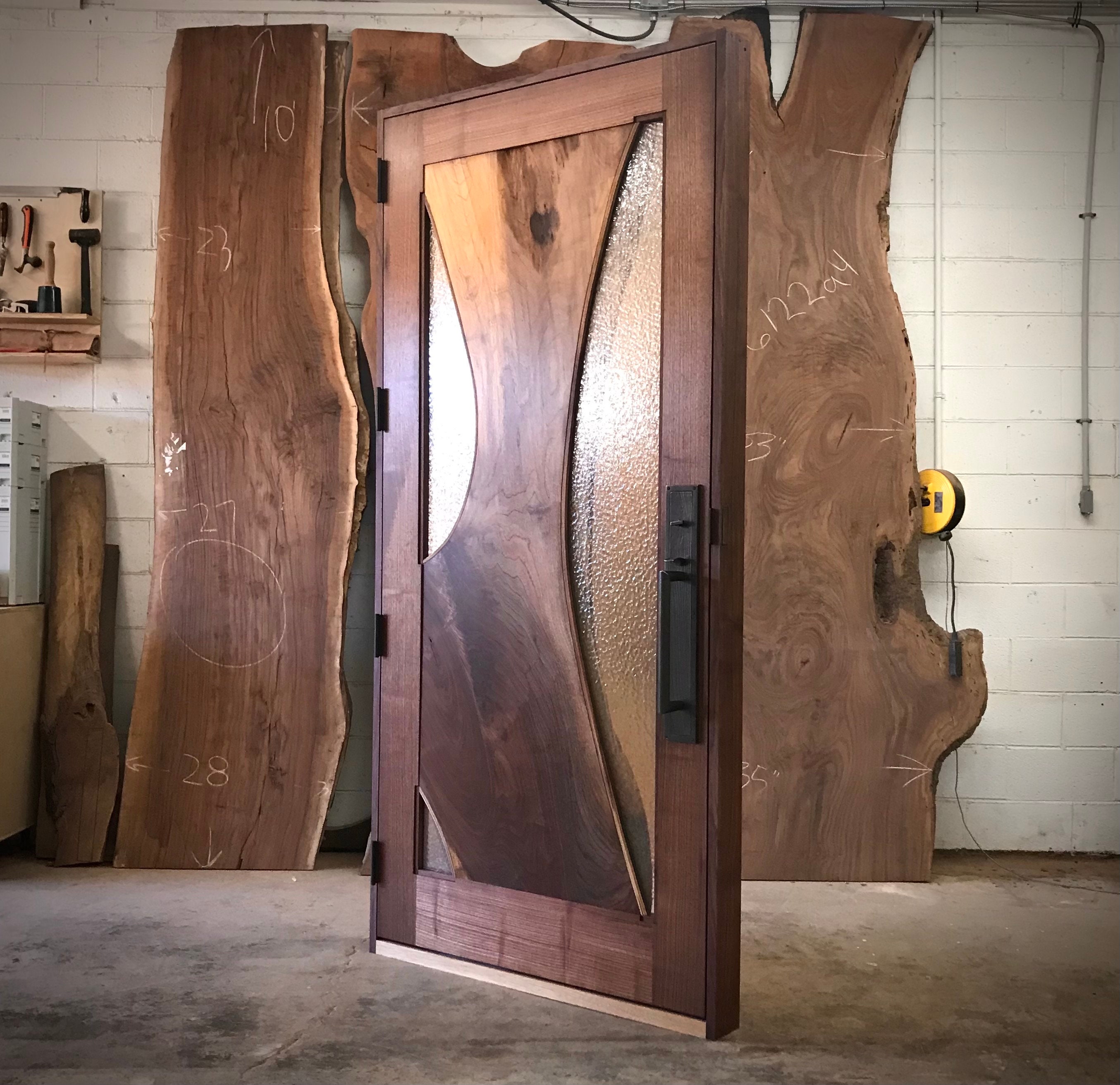 Live Edge Walnut Entry Door - Etsy