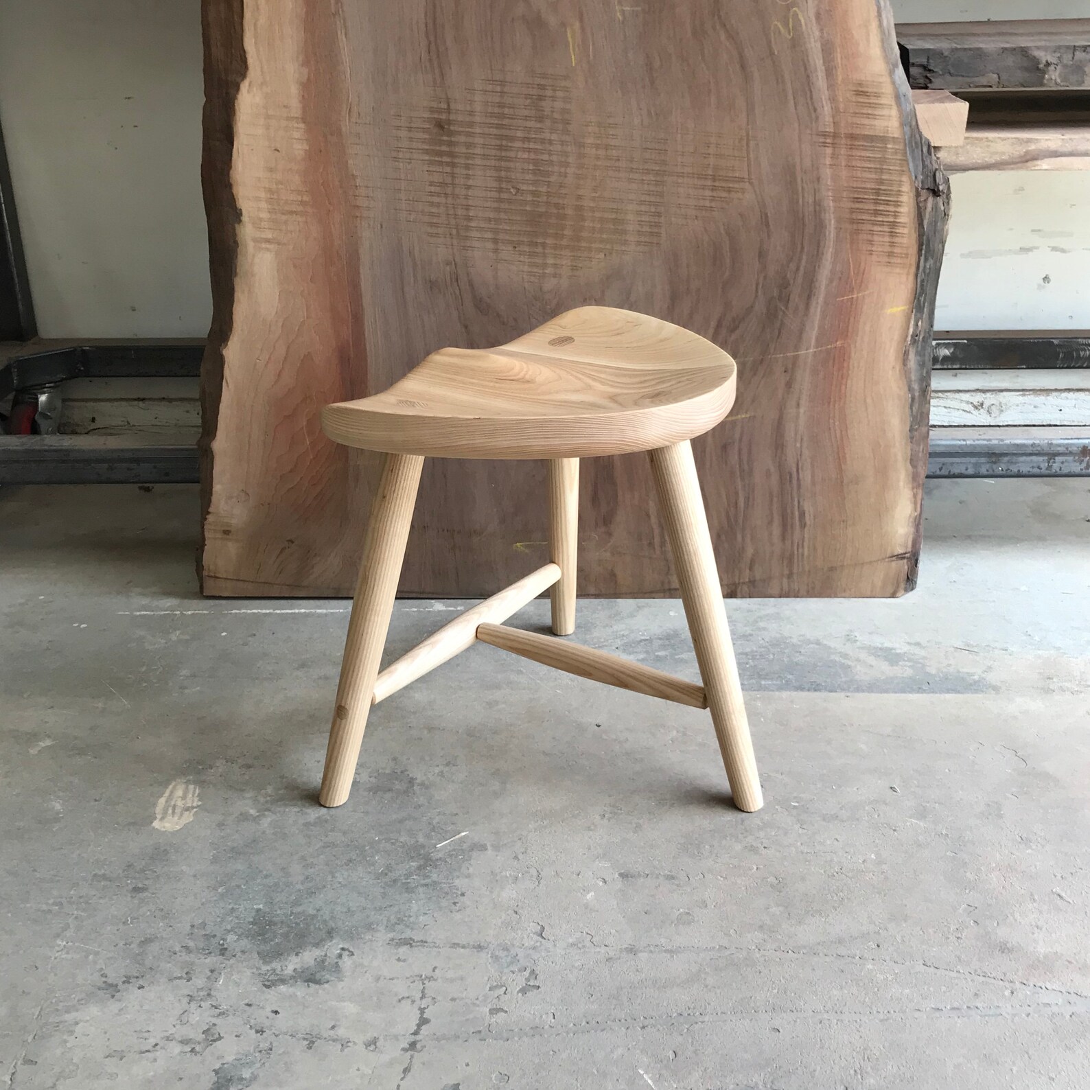 Ash Three Leg Milking Stool - Etsy