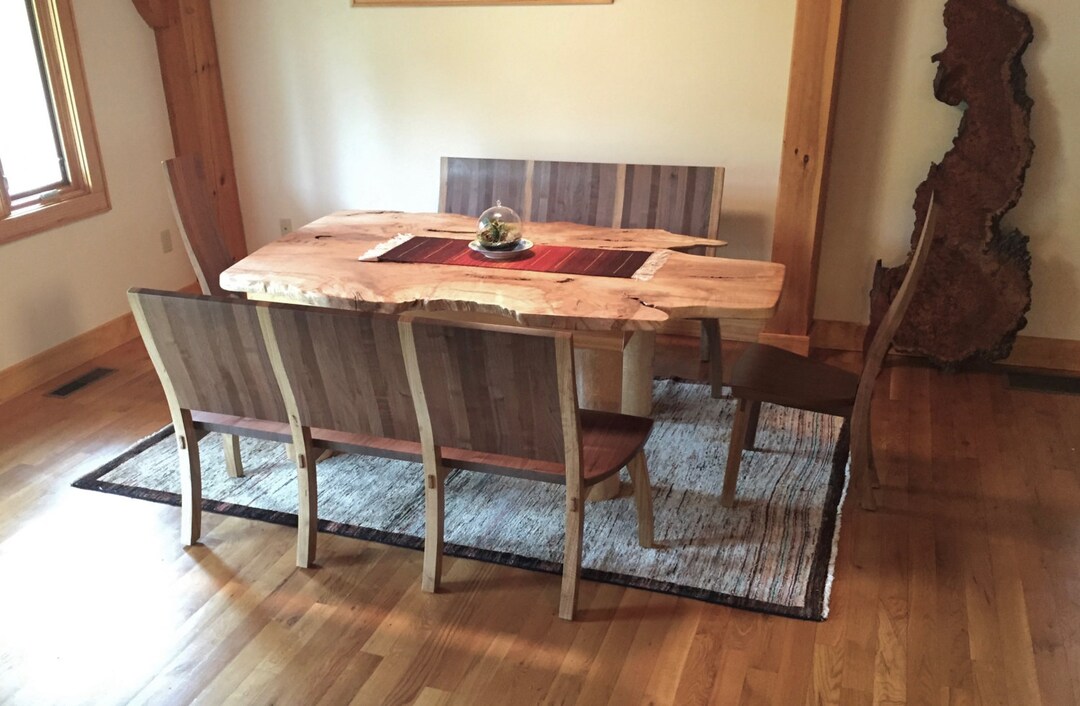 Cascade Bench Walnut and White Oak - Etsy