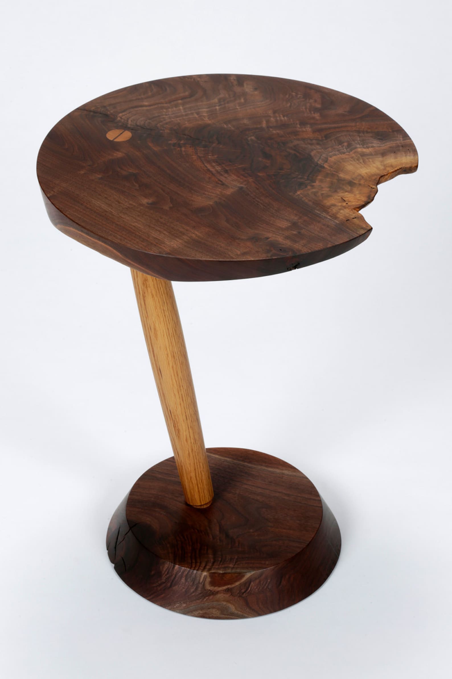 Cyclops Side Table in Walnut and White Oak - Etsy