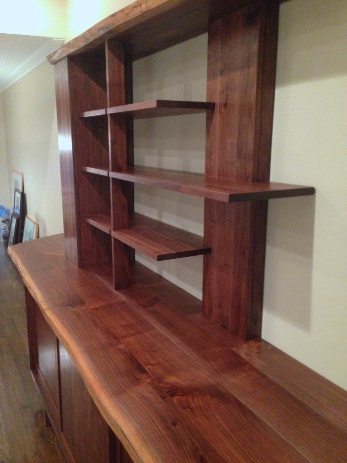 Natural Edge Walnut Storage Cabinet - Etsy