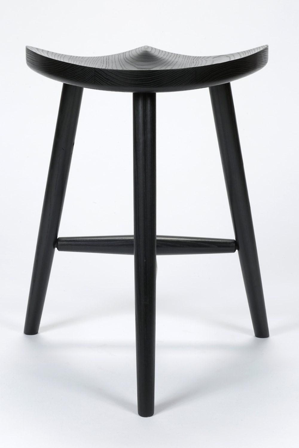 Milking Stool in Ebonized Ash - Etsy