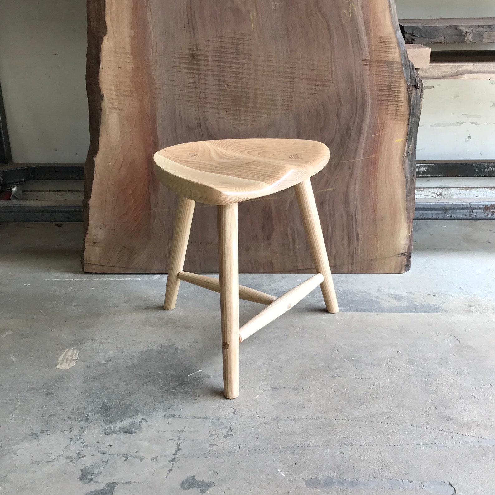 Ash Three Leg Milking Stool - Etsy