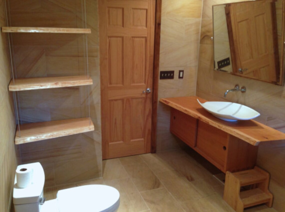 Suspended Live Edge Cherry Shelving Unit - Etsy