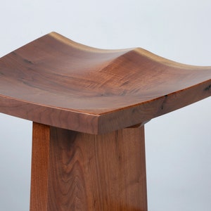 Walnut Stools Made in Natural Edge Wide Plank Walnut. - Etsy