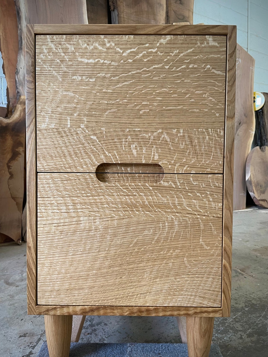 White Oak File Cabinet - Etsy