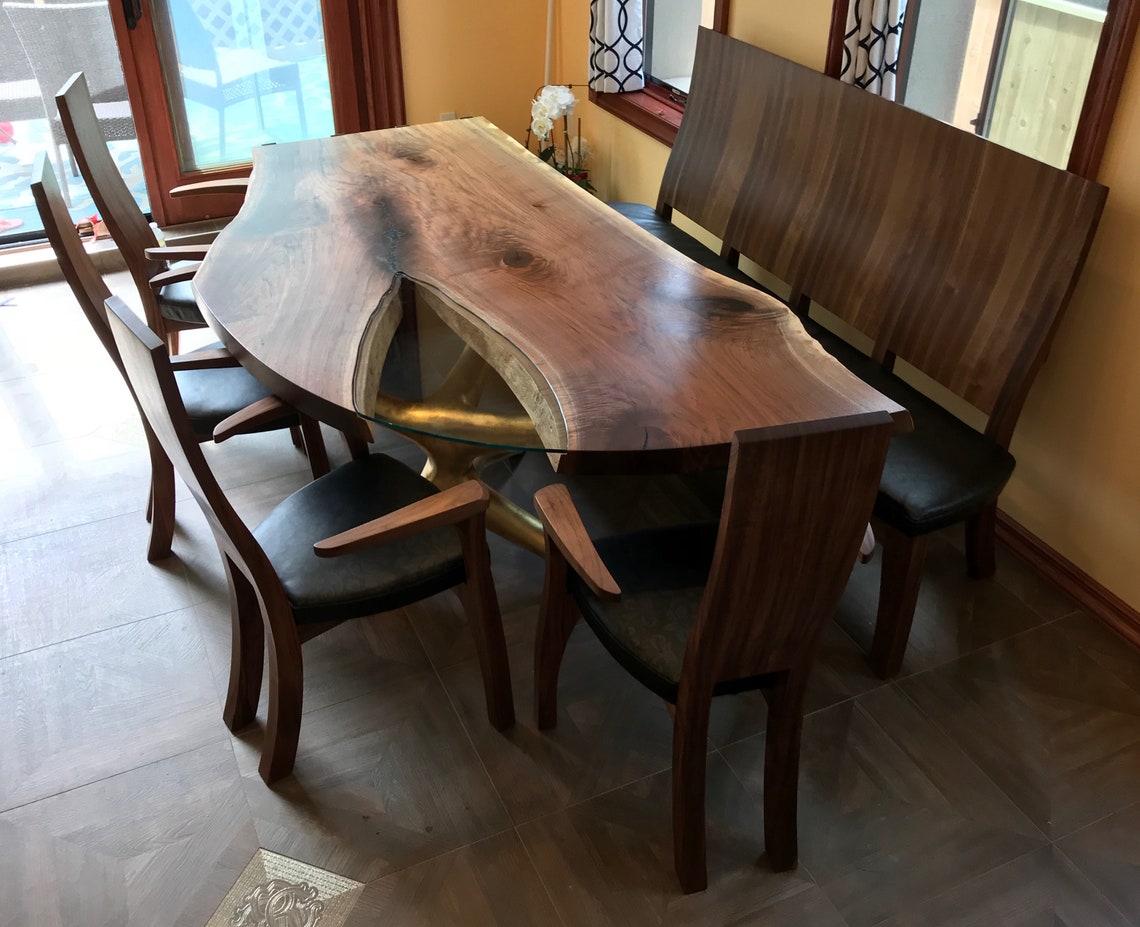 Tree of Life Walnut Dining Set - Etsy