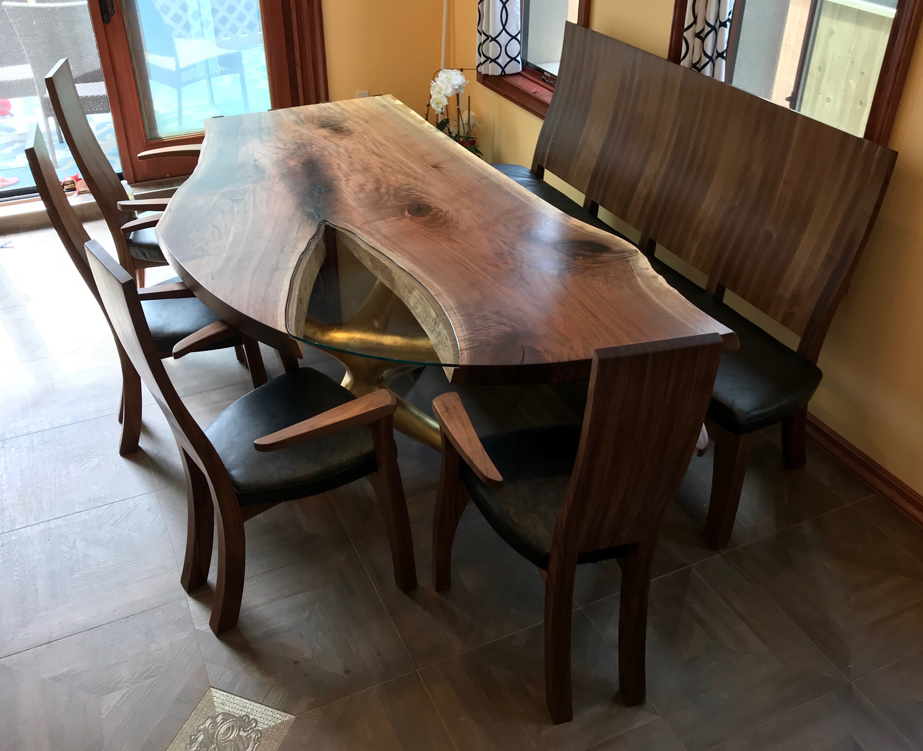 Tree of Life Walnut Dining Set - Etsy