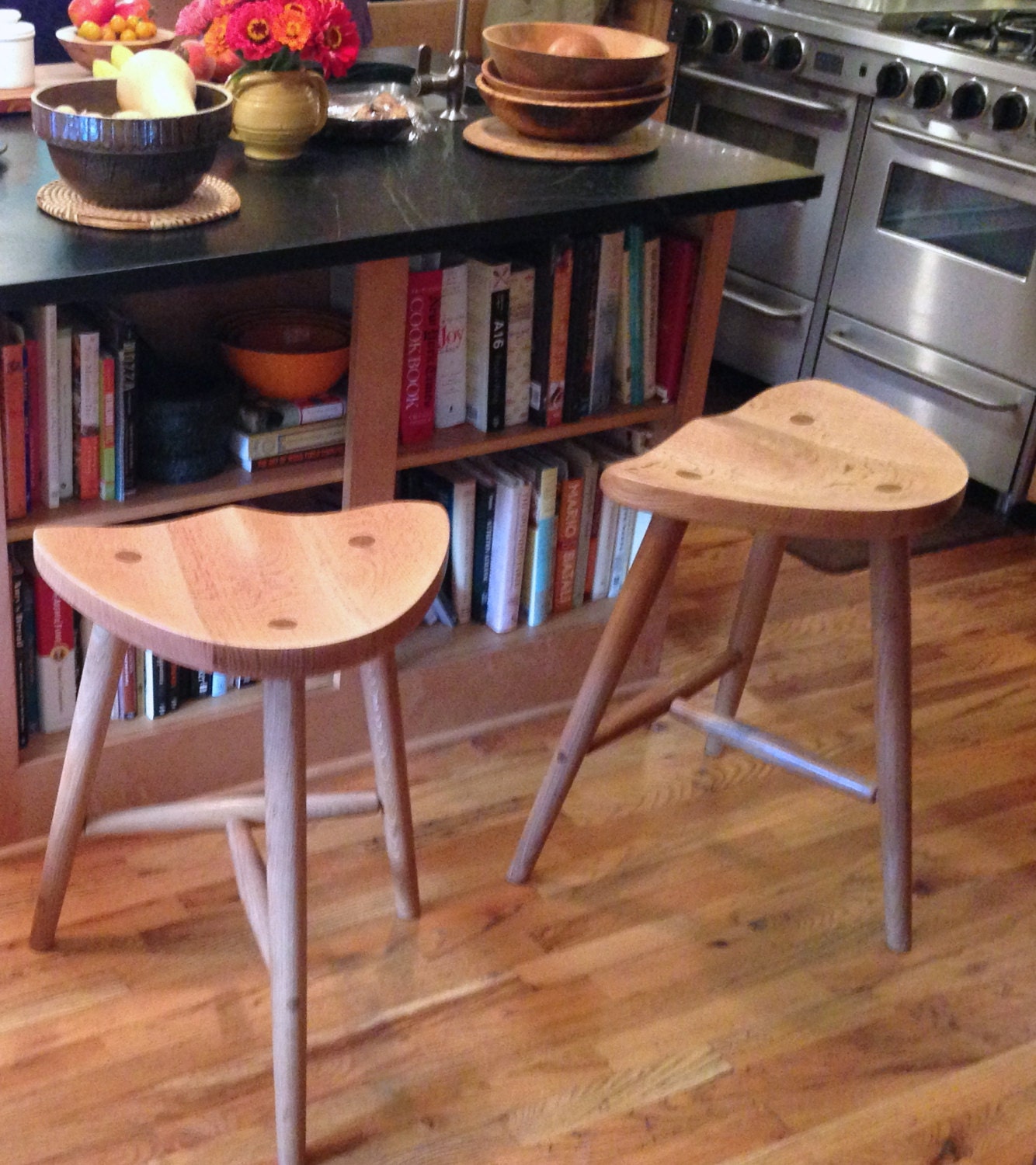 Stools made from sustainably sourced local hardwoods | Etsy