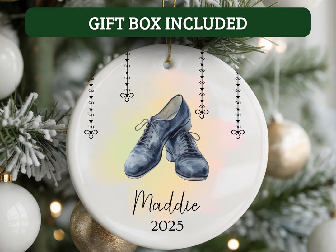 Tap Dance Christmas Ornament, Personalized Dance Christmas Ornament ...