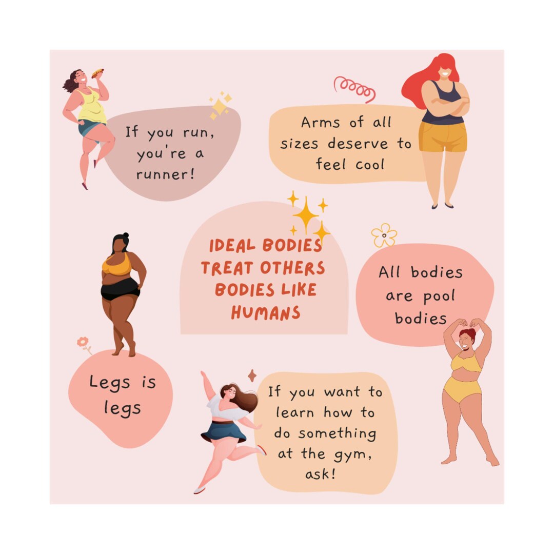 Women's Body Positive Poster (empowerment Art)- Inclusivity Wall Art ...