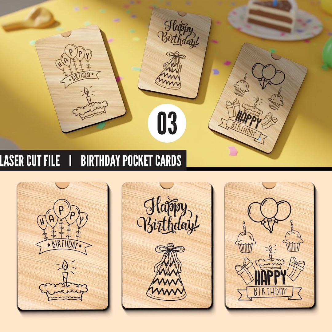 3D Sliding Gift Card Holder, Cute Gift Card Box Laser Cut, Wooden Gift ...