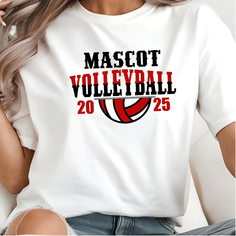 Volleyball Team SVG Bundle, Editable Mascot Cut Files (digital Download ...