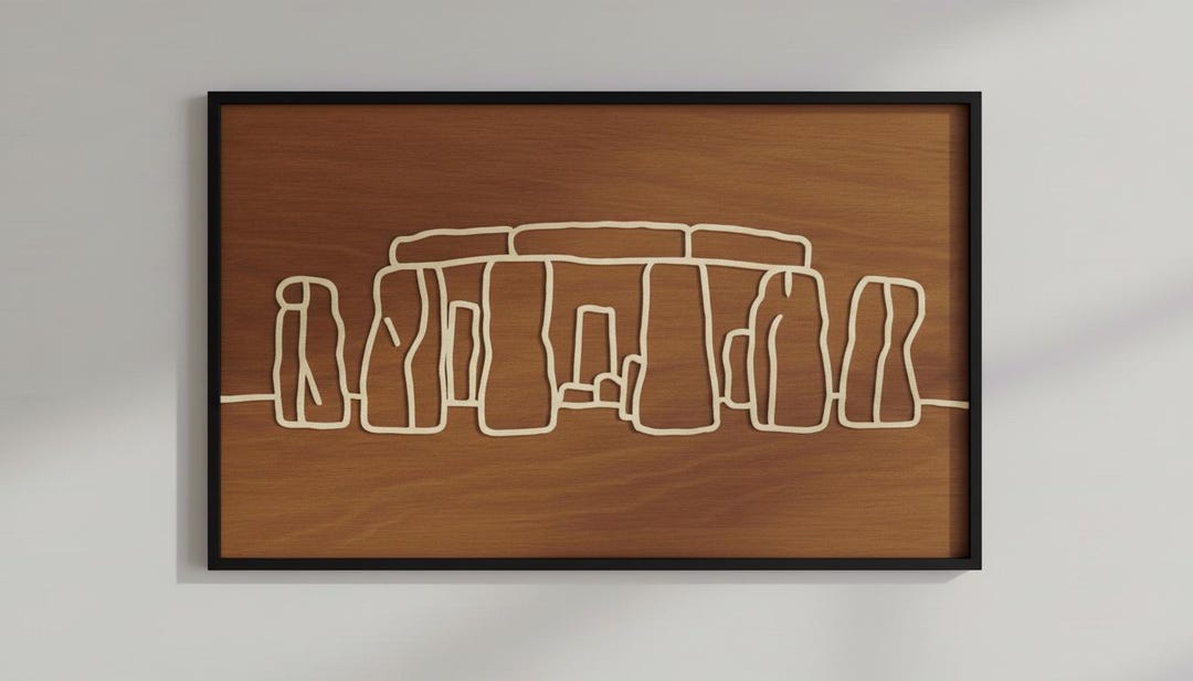 Stonehenge Line Art Signs for Laser Cutting - Etsy