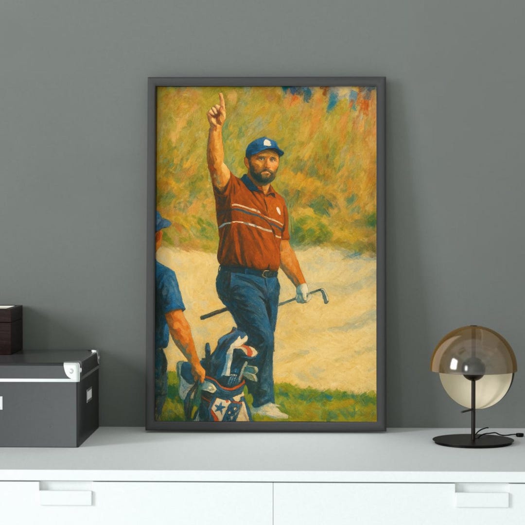 Jon Rahm Ryder Cup Poster | Vintage Golf Art Print - Etsy