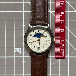 80's Men's Vintage Moon Phase Watch - Escom Phi - Etsy