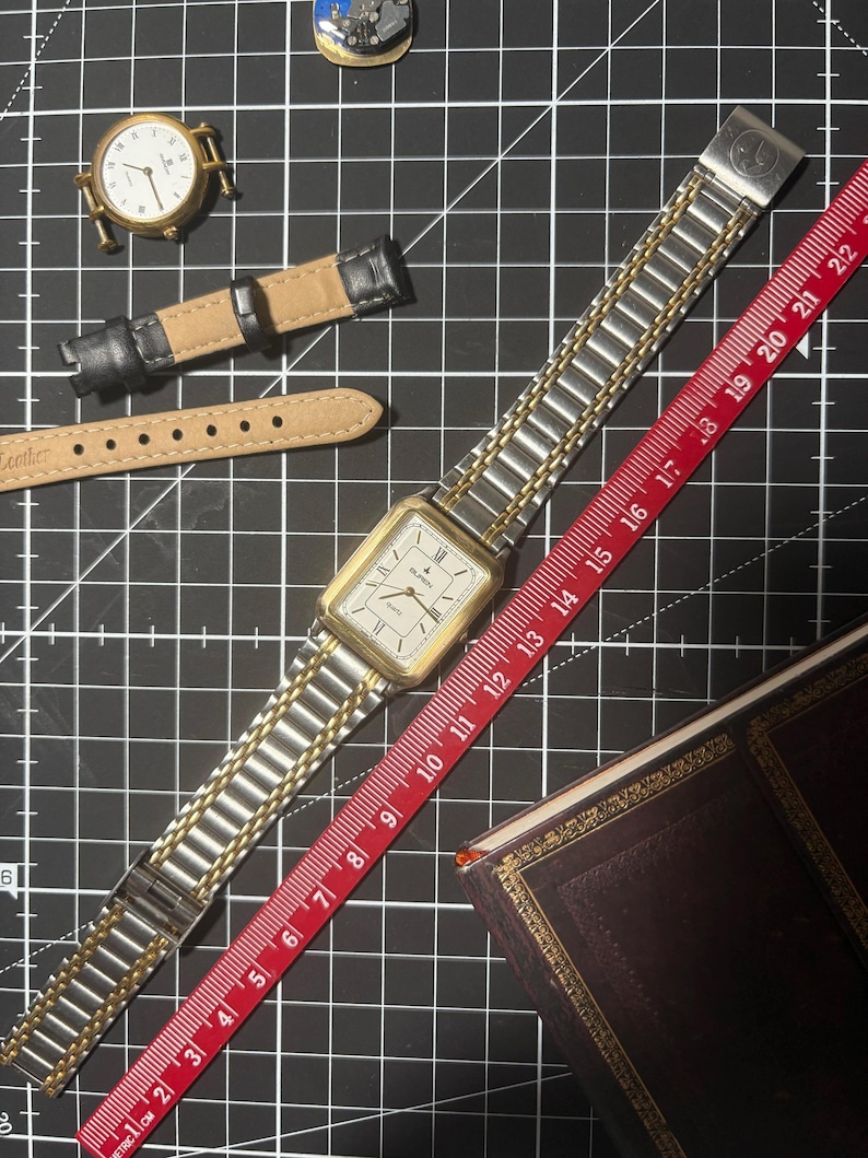 Reloj vintage de dos tonos Buren de los años 90 - Etsy España