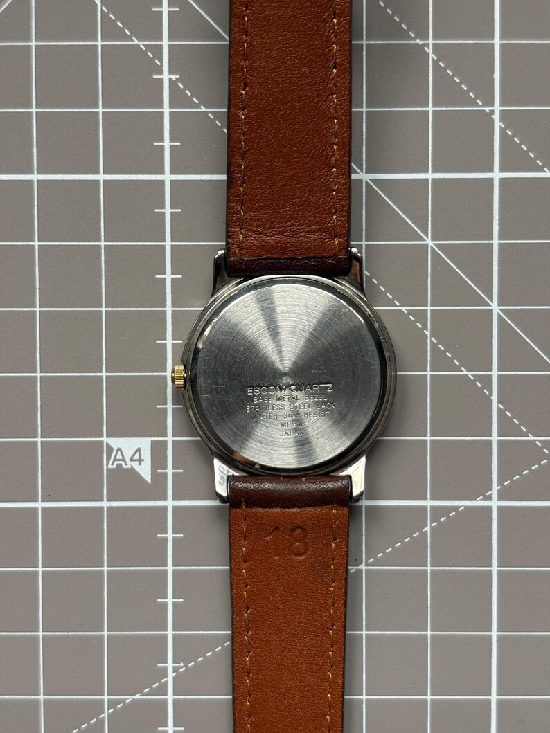 80's Men's Vintage Moon Phase Watch - Escom Phi - Etsy