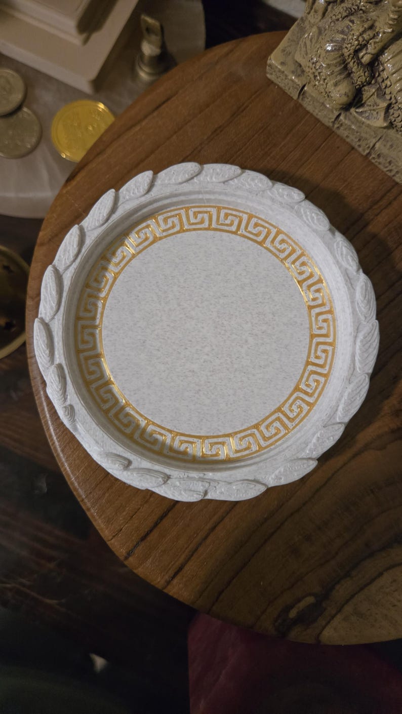 Laurel Altar Tray, Greek Ritual Offering Plate (4 Inch) 3D Printed - Etsy