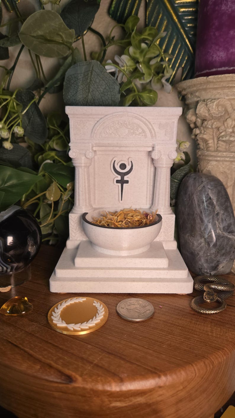 Mini Hades and Pluto Altar | 5 Inch Underworld Shrine | Bident Icon ...