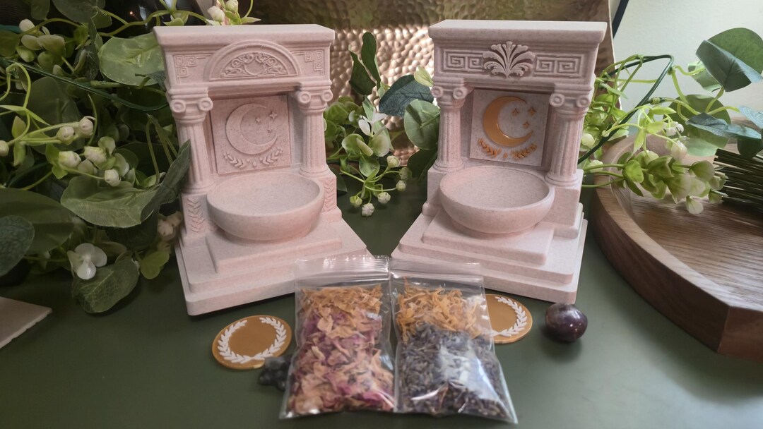 3D Printed Greek Laurel Moon Altar Cup-selene-artemis-hecate: Pagan ...