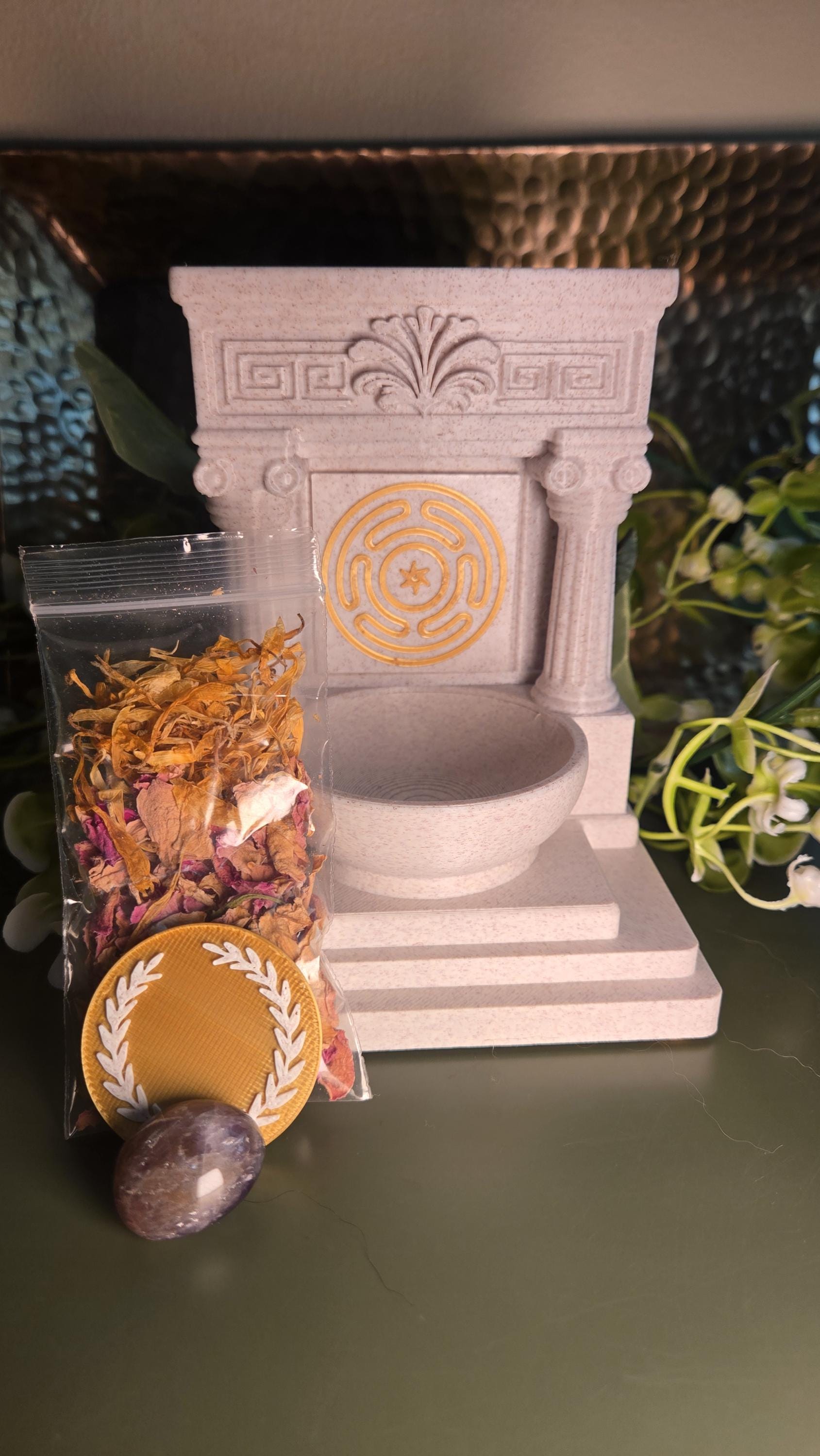 Mini Hecate Altar 5 Inch Goddess Shrine Triple Moon Magic Witchcraft ...