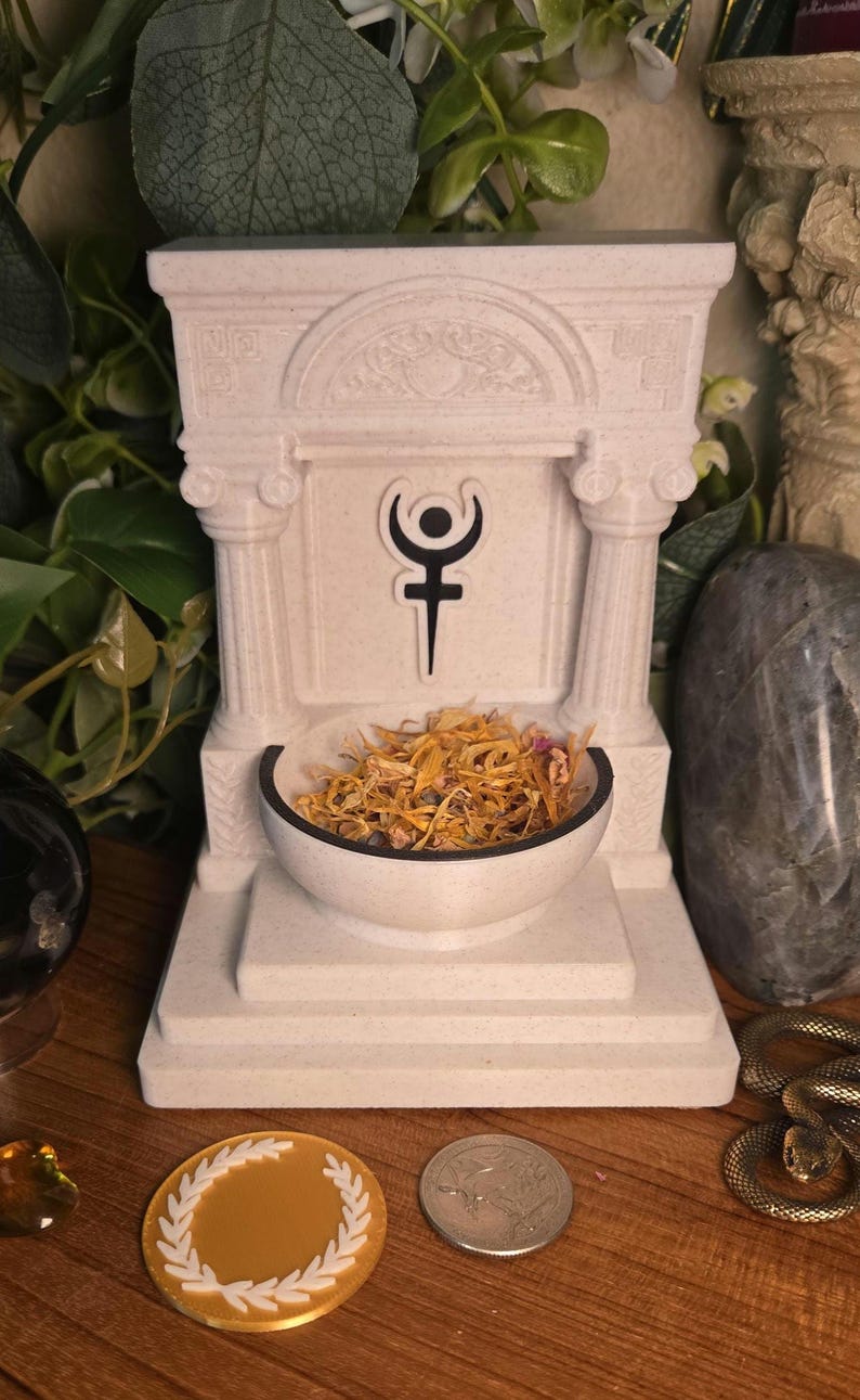Mini Hades and Pluto Altar | 5 Inch Underworld Shrine | Bident Icon ...