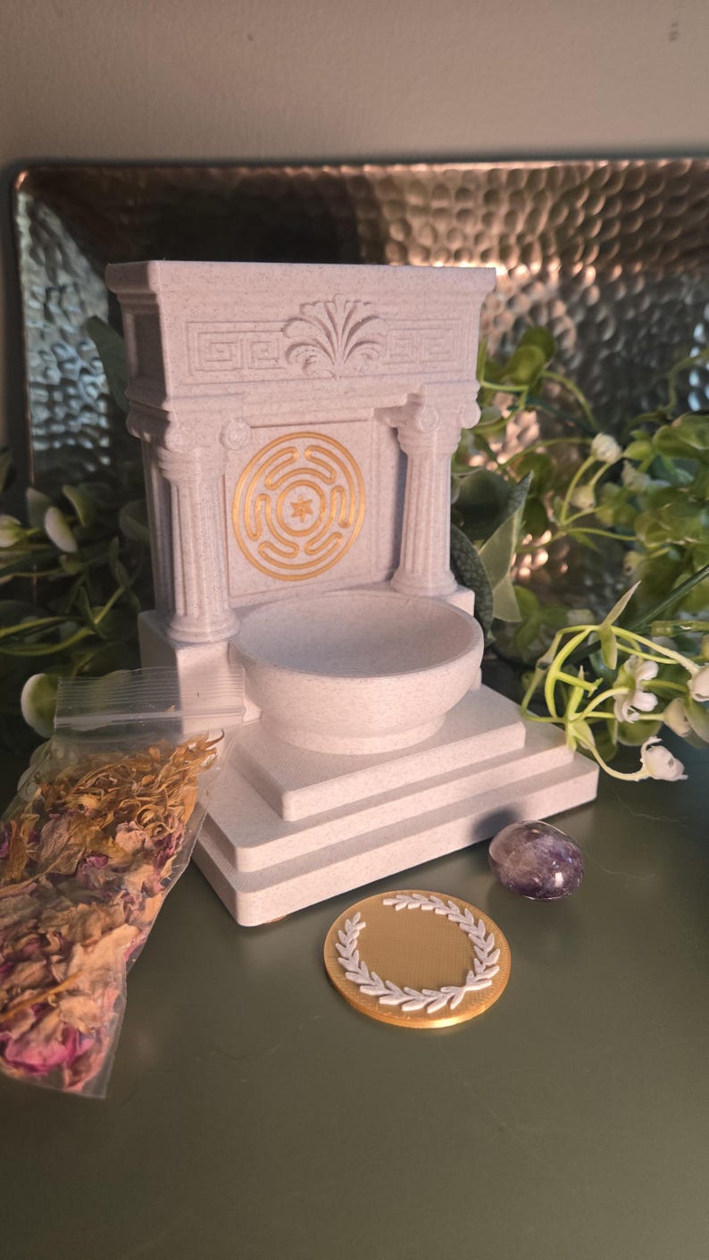 Mini Hecate Altar 5 Inch Goddess Shrine Triple Moon Magic Witchcraft ...