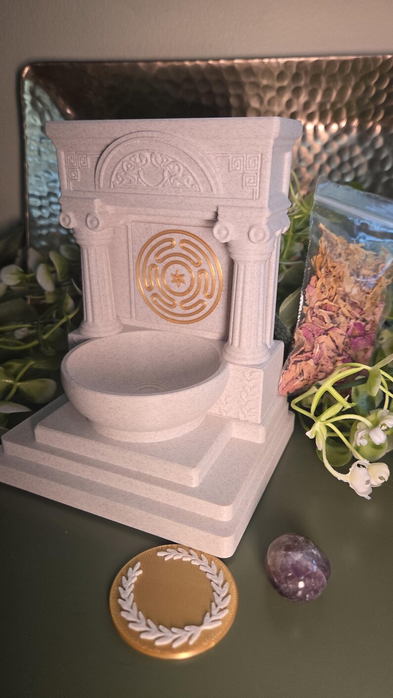 Mini Hecate Altar 5 Inch Goddess Shrine Triple Moon Magic Witchcraft ...