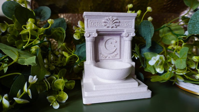 3D Printed Greek Laurel Moon Altar Cup-selene-artemis-hecate: Pagan ...