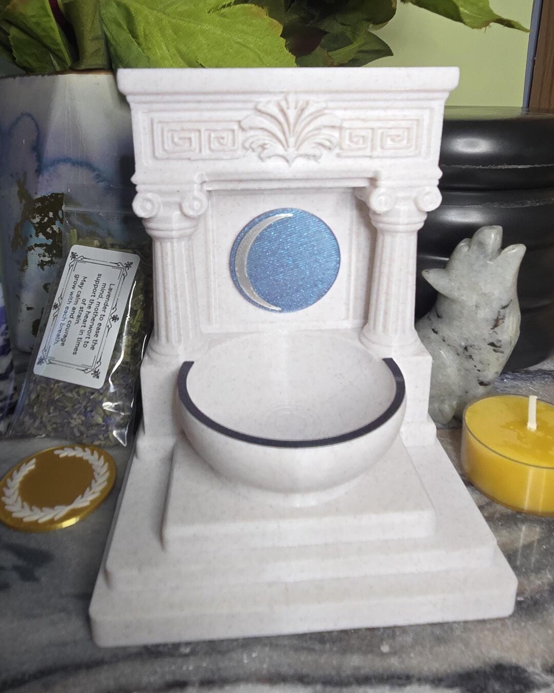 Mini Nyx and Nox Altar | 5 Inch Primordial Goddess Shrine | Greek and ...