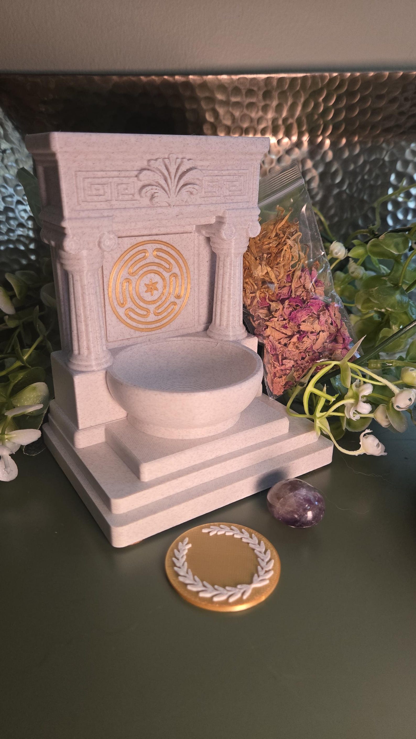Mini Hecate Altar 5 Inch Goddess Shrine Triple Moon Magic Witchcraft ...